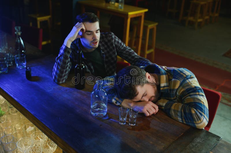 Young drunk man in bar stock photo. Image of indoor - 274157328