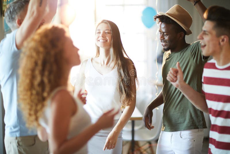 Friends dancing stock photo. Image of happy, dancing - 123673114