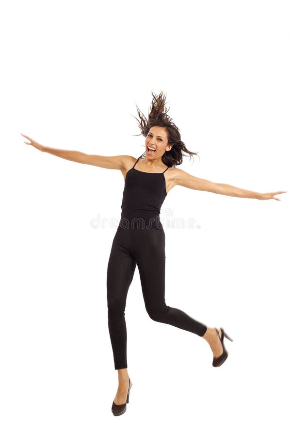 Young energetic girl stock image. Image of beautiful - 16157631