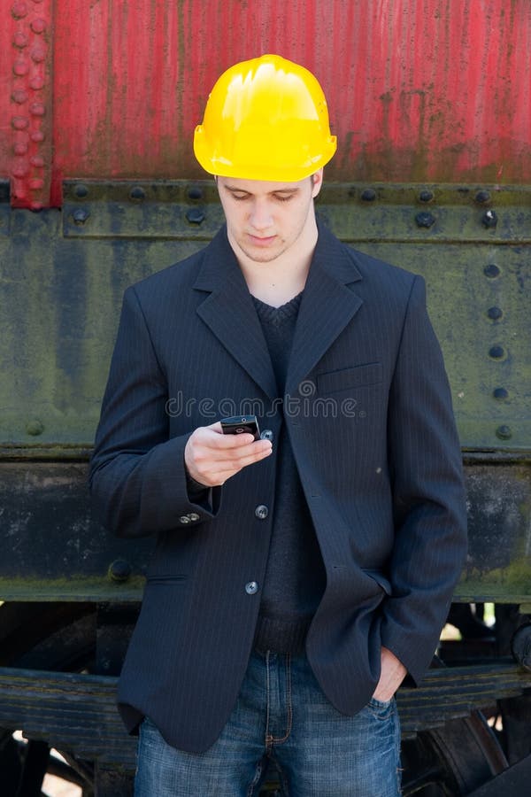 Young engineer stock image. Image of happy, engineer - 19067341