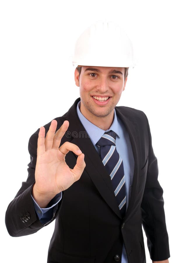 Young engineer stock image. Image of formal, suit, happy - 5995839