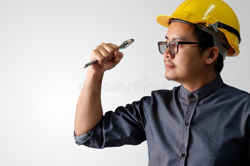 Engineers are Aching Neck and Shoulder from Hard Work Stock Photo ...