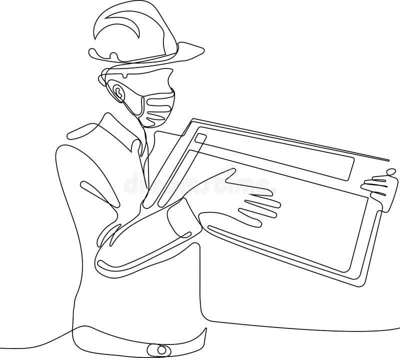 Engineer Checking Drawing Stock Illustrations – 89 Engineer Checking ...