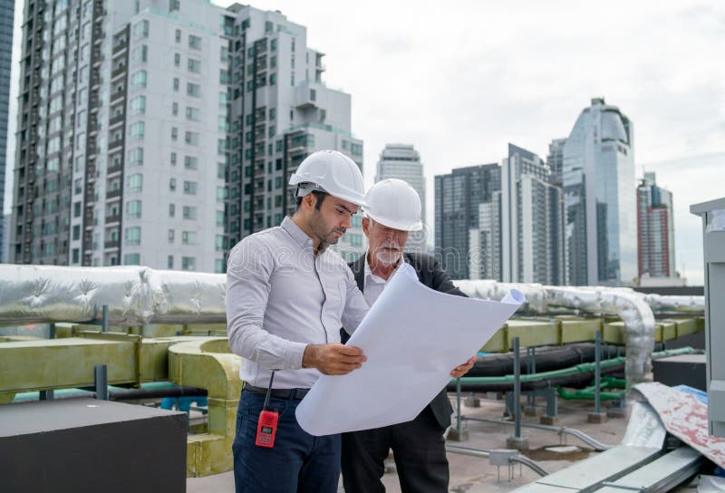 Rooftop Construction on a New Wooden Building Structure. Stock Image ...