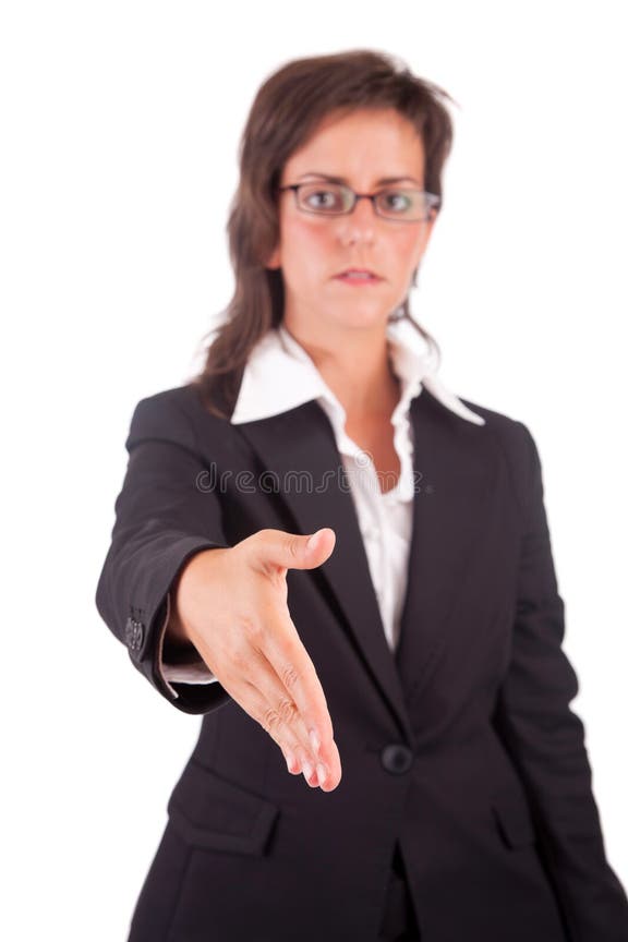Young Engineer, Offering Handshake Stock Image - Image of adult ...
