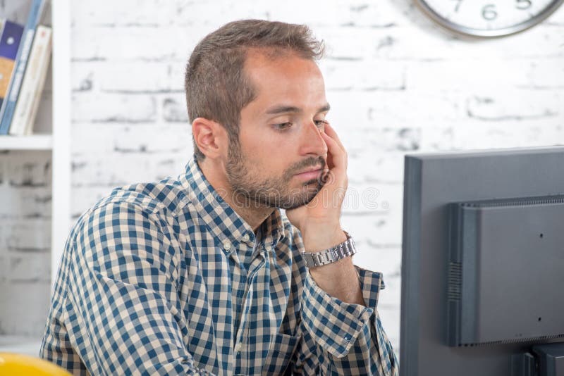 Young Engineer Working on His Computer Stock Photo - Image of people ...