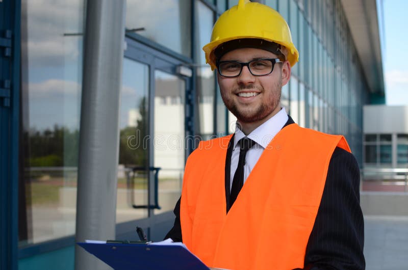 Young engineer at work stock image. Image of business - 33019489