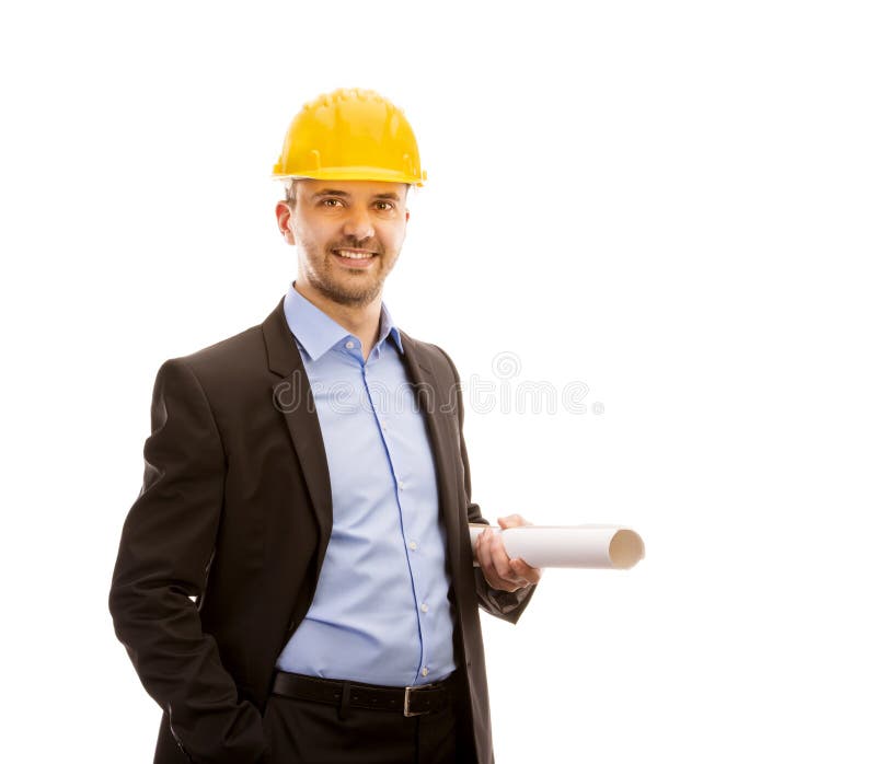 Engineer pointing upwards stock photo. Image of engineer - 21272670