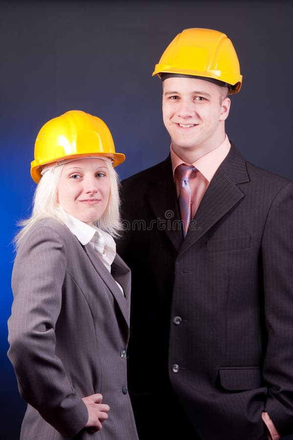 Young engineers stock image. Image of architect, inspector - 18866835