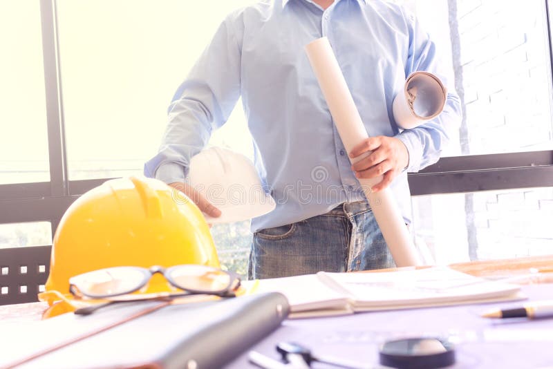 Young engineers working stock image. Image of explain - 81158209