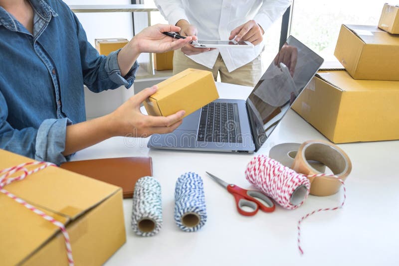 Young Entrepreneur Business Owner Work at Home, Small Business Startup ...