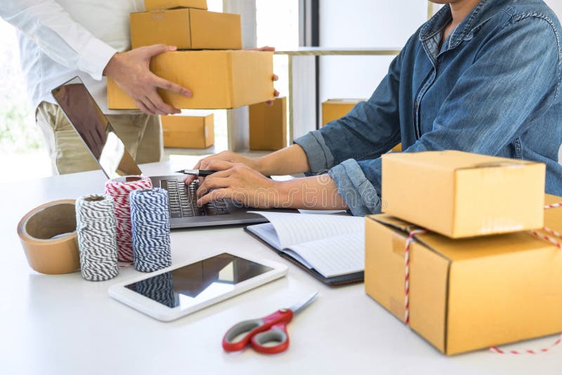 Young Entrepreneur Business Owner Work at Home, Small Business Startup ...