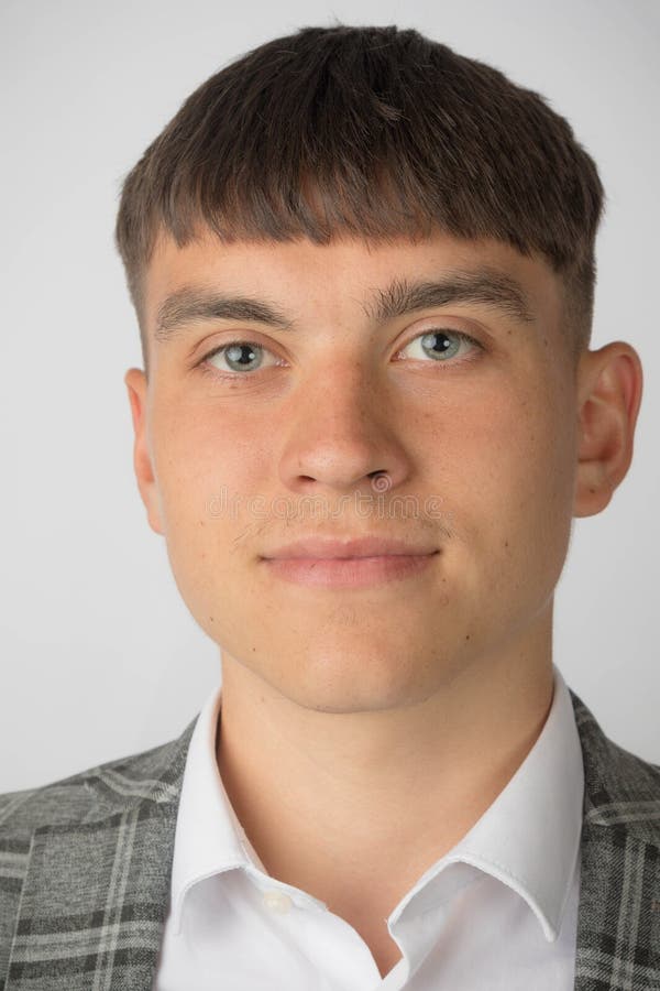 Young Entrepreneur Wearing a Suit Jacket and Open Neck Shirt Stock ...