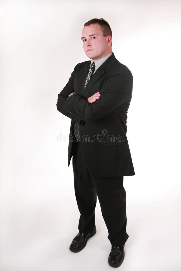 Young Executive on White Background Stock Image - Image of hair ...