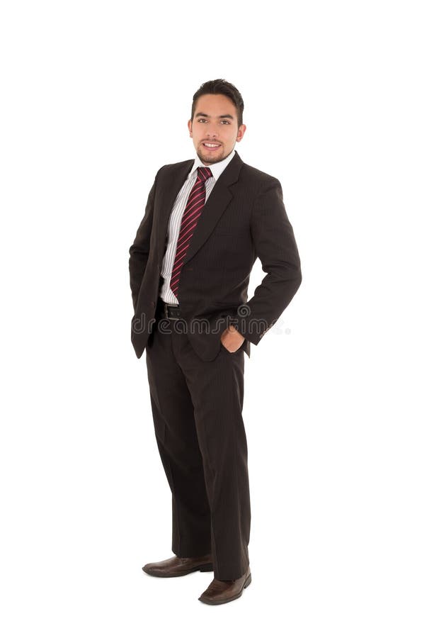 Young Executive Posing Fullbody Stock Photo - Image of handsome ...