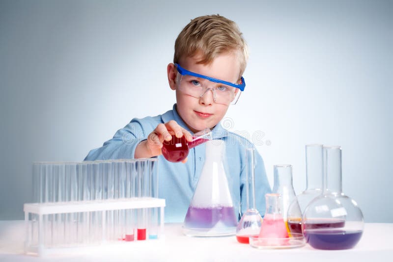Young experimentalist stock image. Image of clinical - 18591849