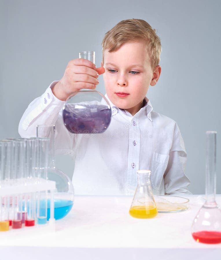 Young experimentalist stock photo. Image of children - 33211610