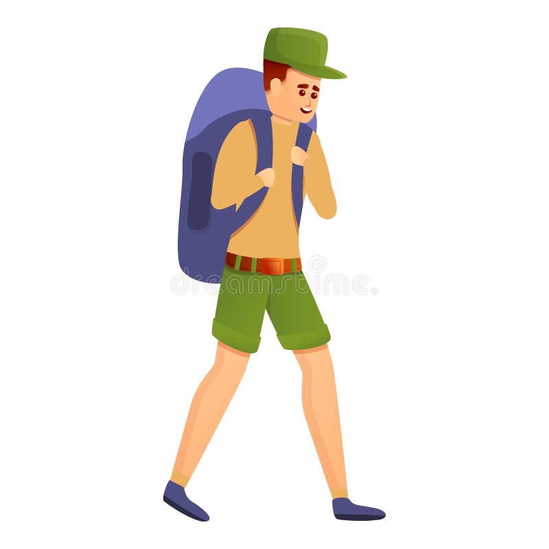 Young Explorer Icon, Cartoon Style Stock Vector - Illustration of ...