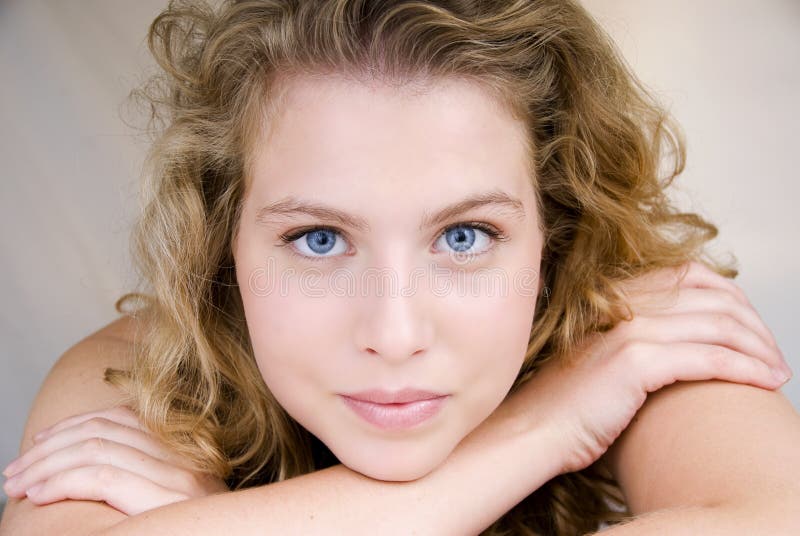 Young face stock photo. Image of calm, facial, hairs - 12476746