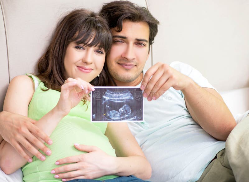 Young Family Finding Out about Pregnancy Stock Image - Image of ...