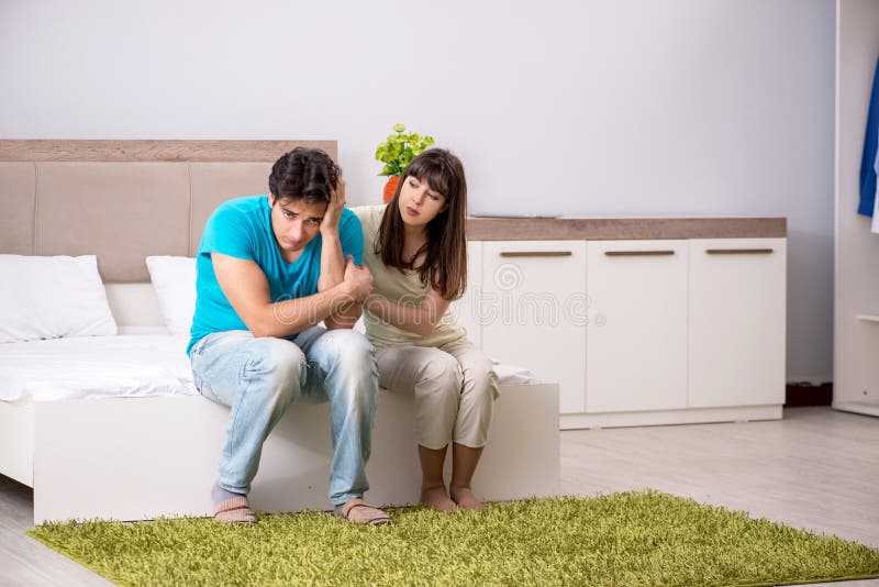 The Young Family Having Problems in Relationships Stock Image - Image ...