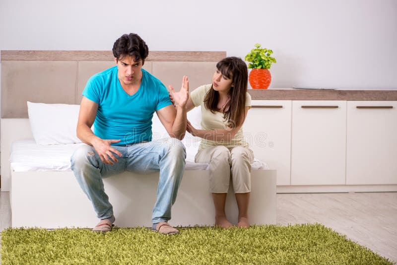 The Young Family Having Problems in Relationships Stock Image - Image ...