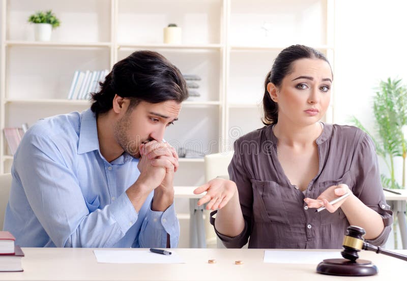 Young Family in Marriage Divorce Concept Stock Image - Image of ...