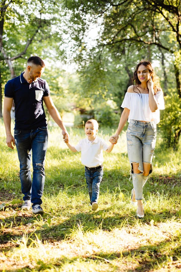 Young Family Spending Holiday Stock Image - Image of spending ...