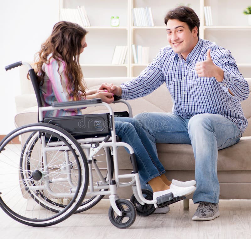Young Family Taking Care of Each Other Stock Photo - Image of patient ...