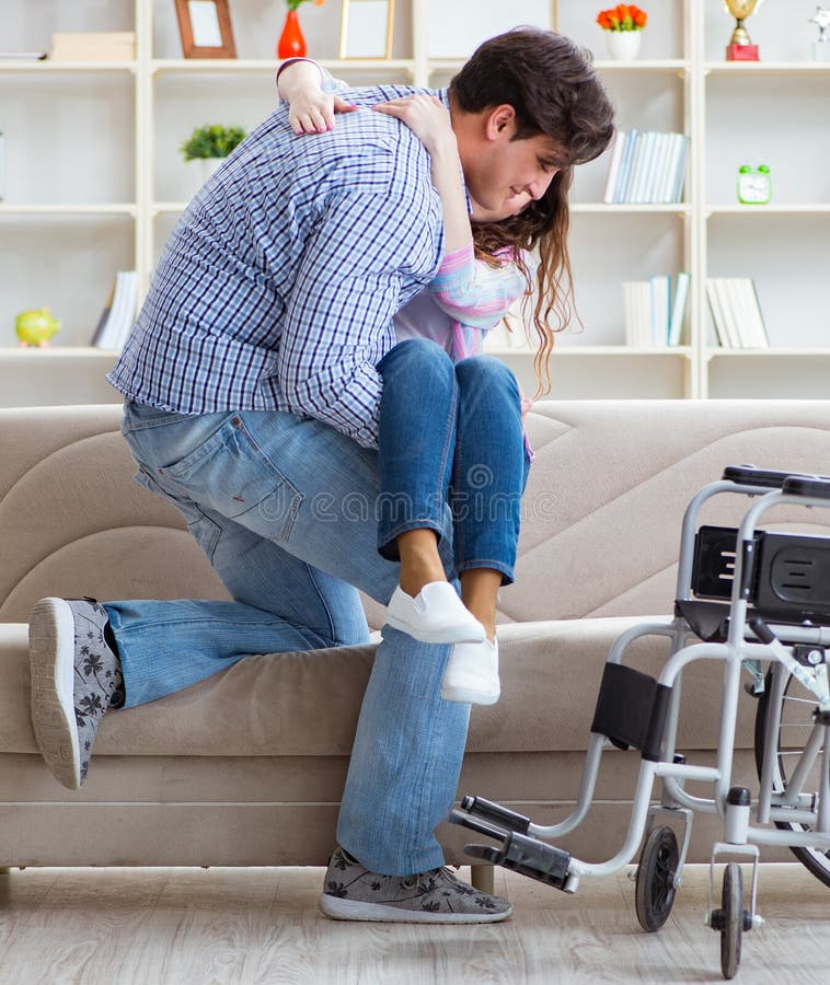 Young Family Taking Care of Each Other Stock Image - Image of health ...