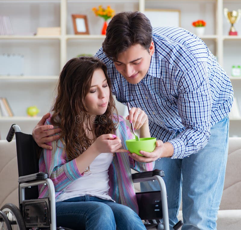 Young Family Taking Care of Each Other Stock Image - Image of carer ...