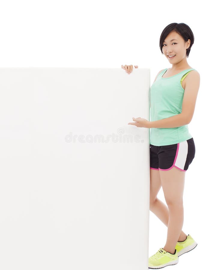 Young Female Athletes Holding Empty Board Stock Photos - Free & Royalty ...