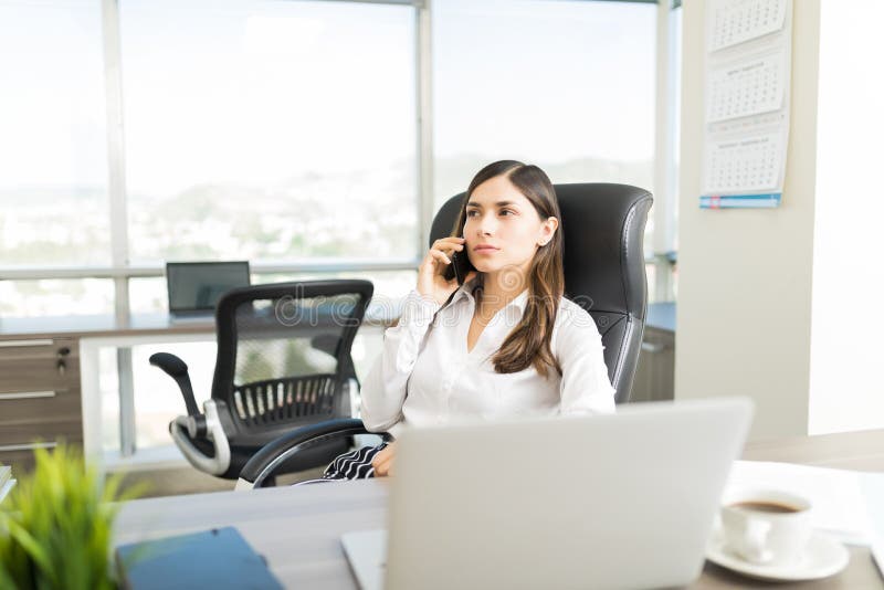 Banker Doing Business on Mobile Phone Stock Image - Image of life ...