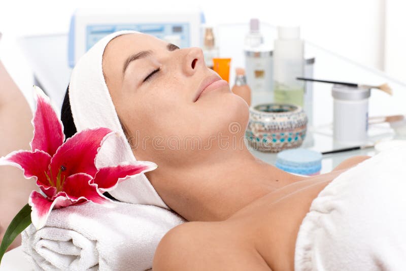 Young Female in Beauty Saloon Stock Photo - Image of freckle, fresh ...