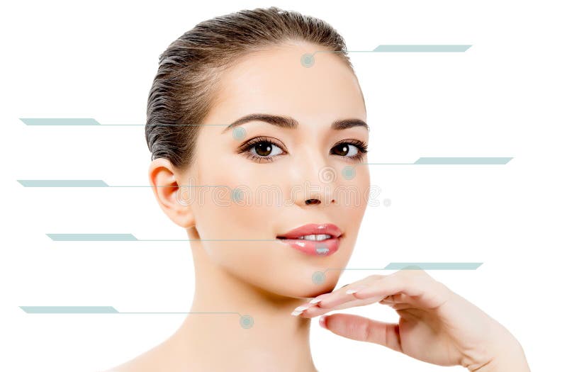 Young Female with Clean Fresh Skin Stock Photo - Image of human, eyes ...