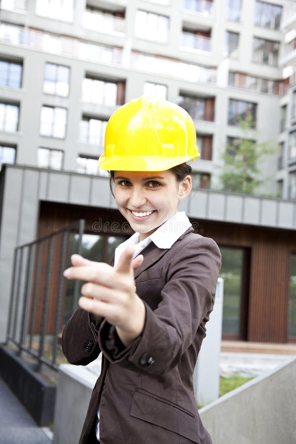 Female Construction Engineer Stock Photo - Image of architecture ...