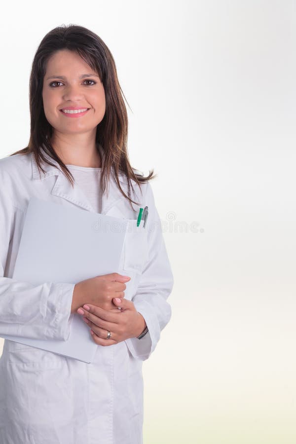Young Female Doctor in Laboratory Environment Stock Photo - Image of ...