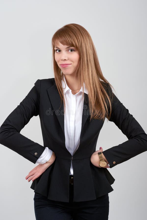 Young Female in Formal Suit Stock Image - Image of office, smile: 48319943