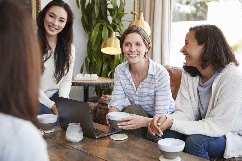 Women Talking Over Coffee Stock Photos - Download 574 Royalty Free Photos