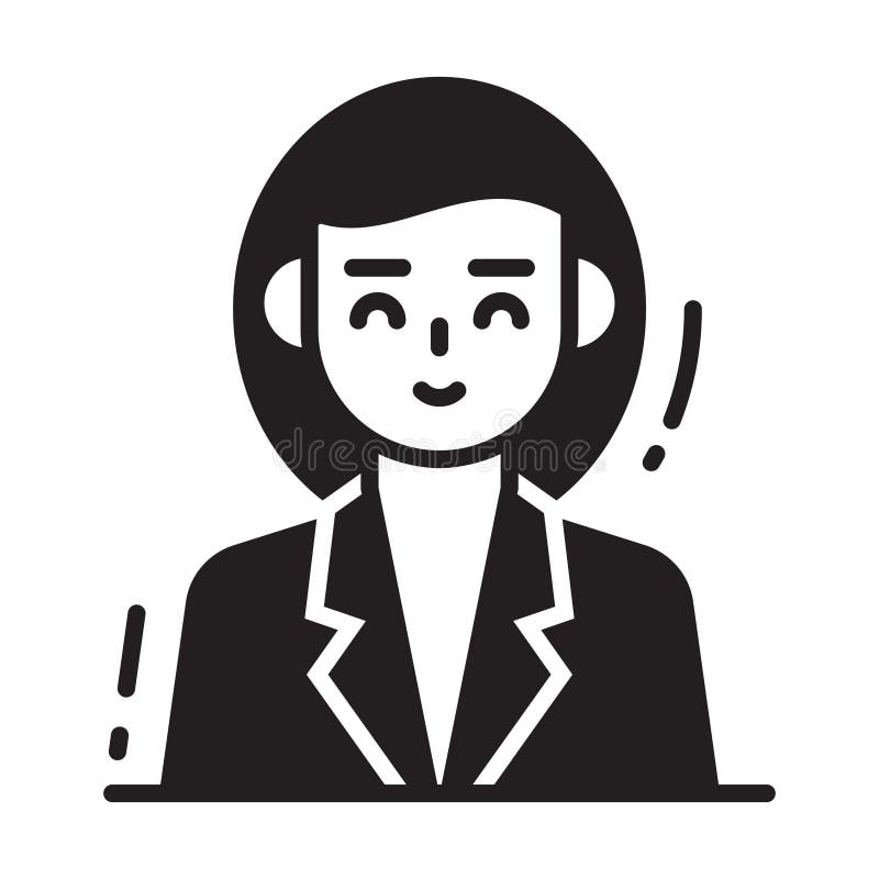 Young Female Icon, Single Avatar Vector Illustration Stock Vector ...