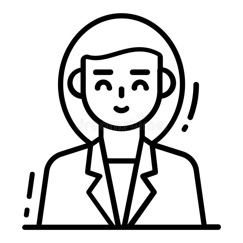 Young Female Icon, Single Avatar Vector Illustration Stock Vector ...