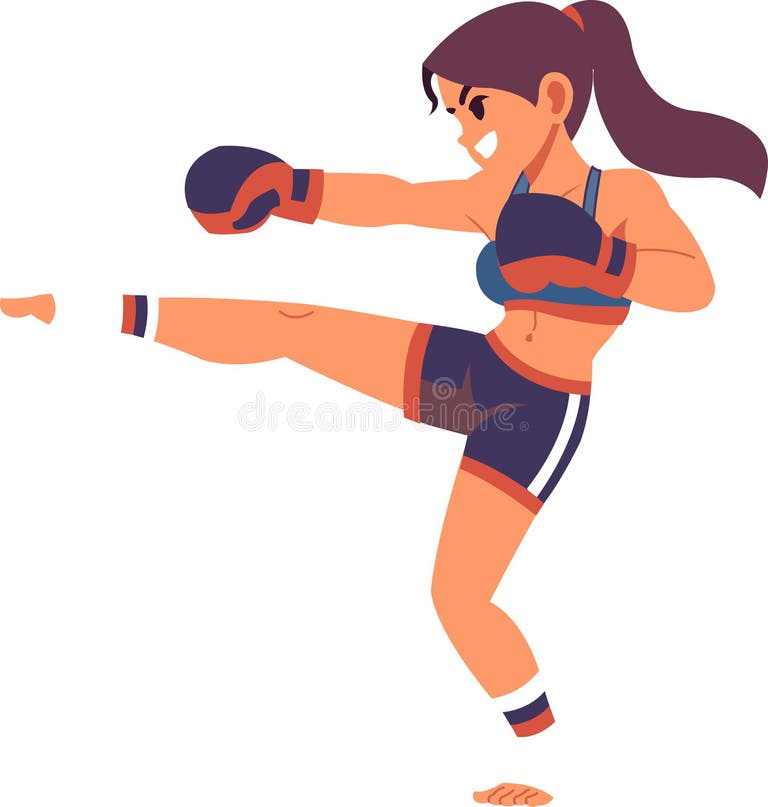 Cartoon Thai Kickboxing Stock Illustrations 380 Cartoon Thai