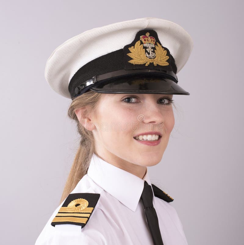 Female Naval Lt Commander in Uniform Stock Photo - Image of long, braid ...