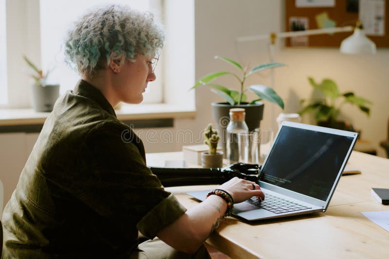 Programmer with Arm Prosthesis Coding in Office Stock Photo - Image of ... Programmer with Arm Prosthesis Coding in Office Stock Photo - Image of ...