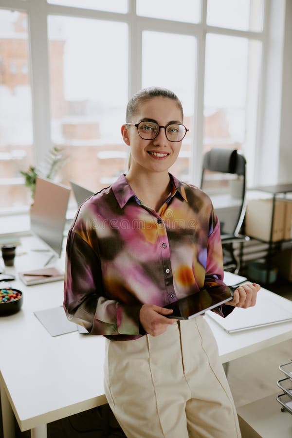 Young Female Programmer in Office Stock Photo - Image of zoomer ...