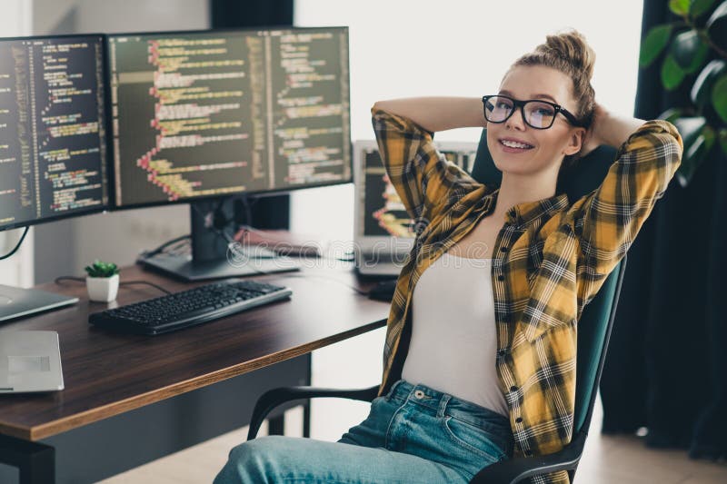 Coder Dual Monitors Ai Generated Stock Photos - Free & Royalty-Free Stock Photos from Dreamstime