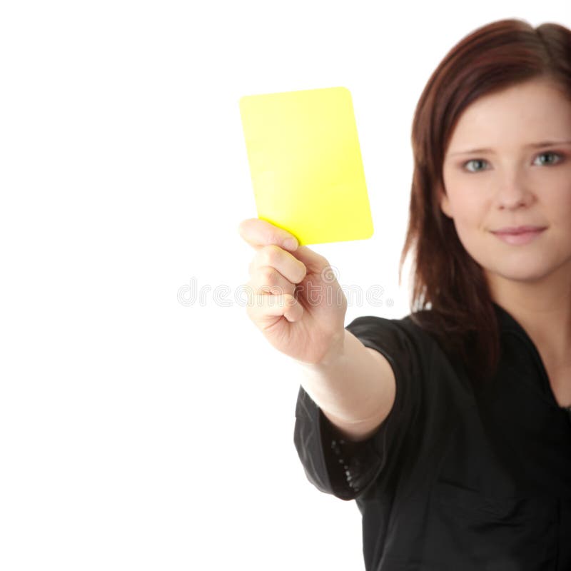 Young female referee stock photo. Image of black, girl - 13315848