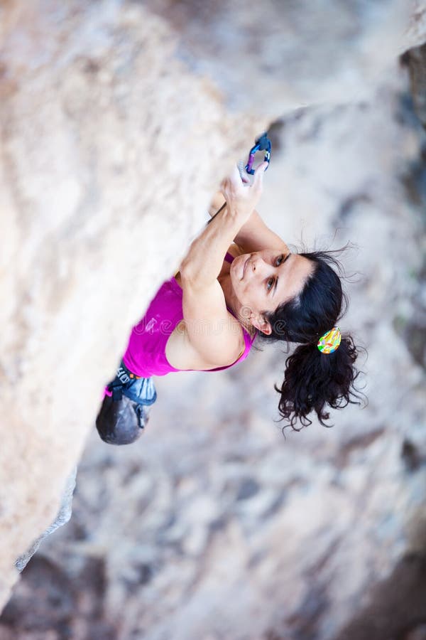 Female Rock Climber at Sunset, Kalymnos, Greece Stock Photo - Image of ...