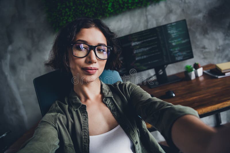 Young Professional Woman Working on Programming Projects in a Modern ...