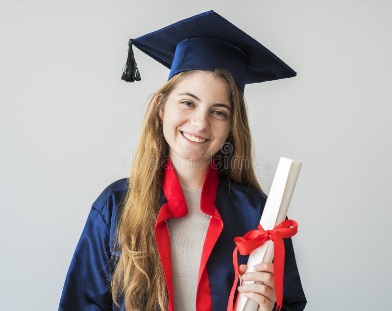 Young Female Student Graduating from University Stock Photo - Image of ...